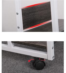 48 Inch length Computer desk table simple modern K shape portable ...