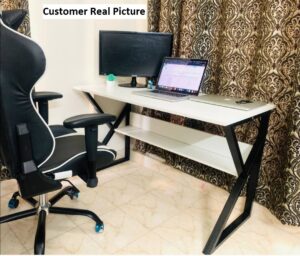 48 Inch length Computer desk table simple modern K shape portable ...