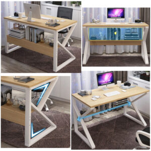 48 Inch length Computer desk table simple modern K shape portable ...